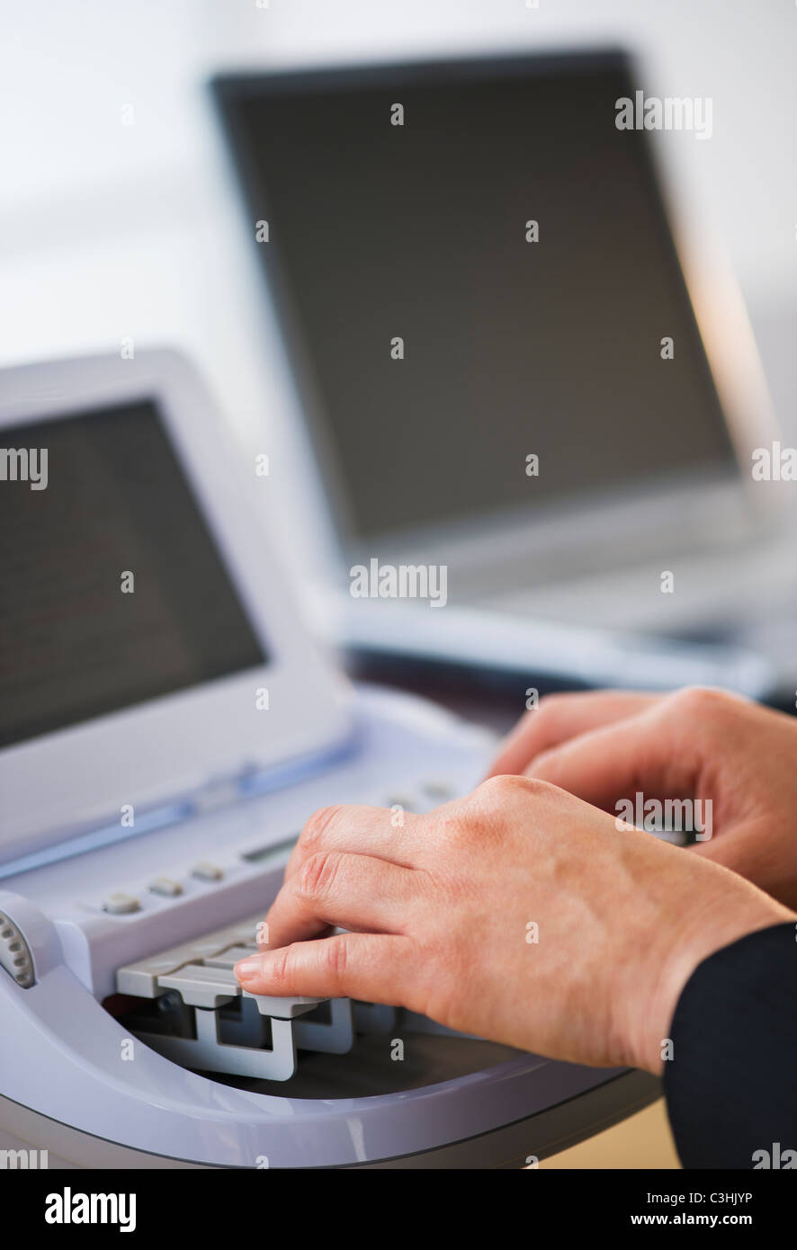 Stenograph machine hi-res stock photography and images - Alamy