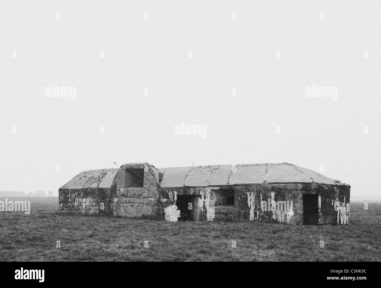 Built by the Germans the so called Ziegler Bunker, WWI Bunker Stock ...