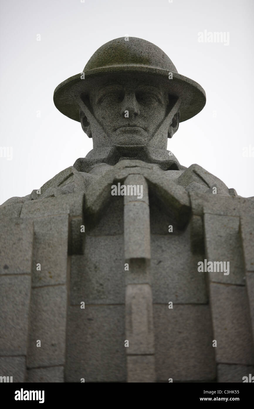 The brooding soldier memorial at Vancouver corner Stock Photo - Alamy