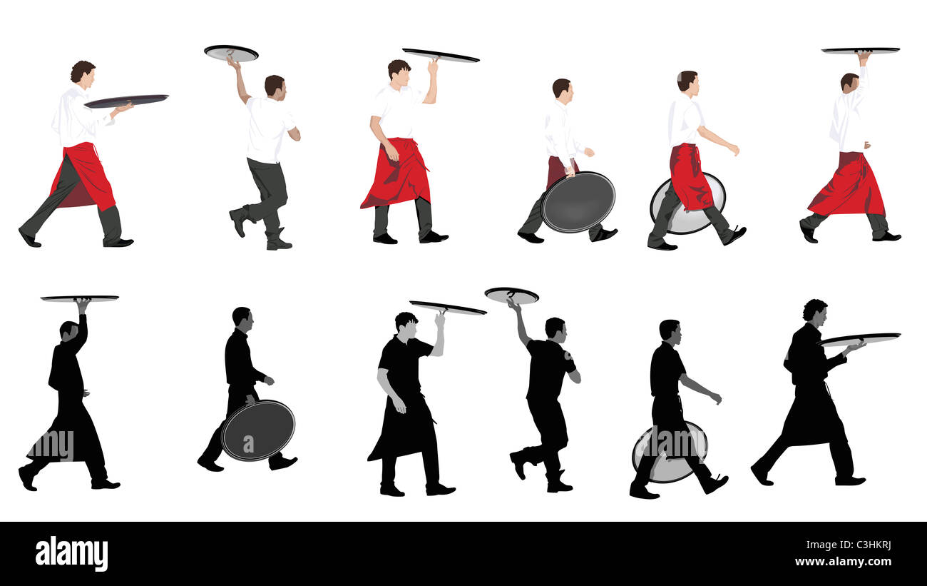 Catering food service collection Cut Out Stock Images & Pictures - Alamy