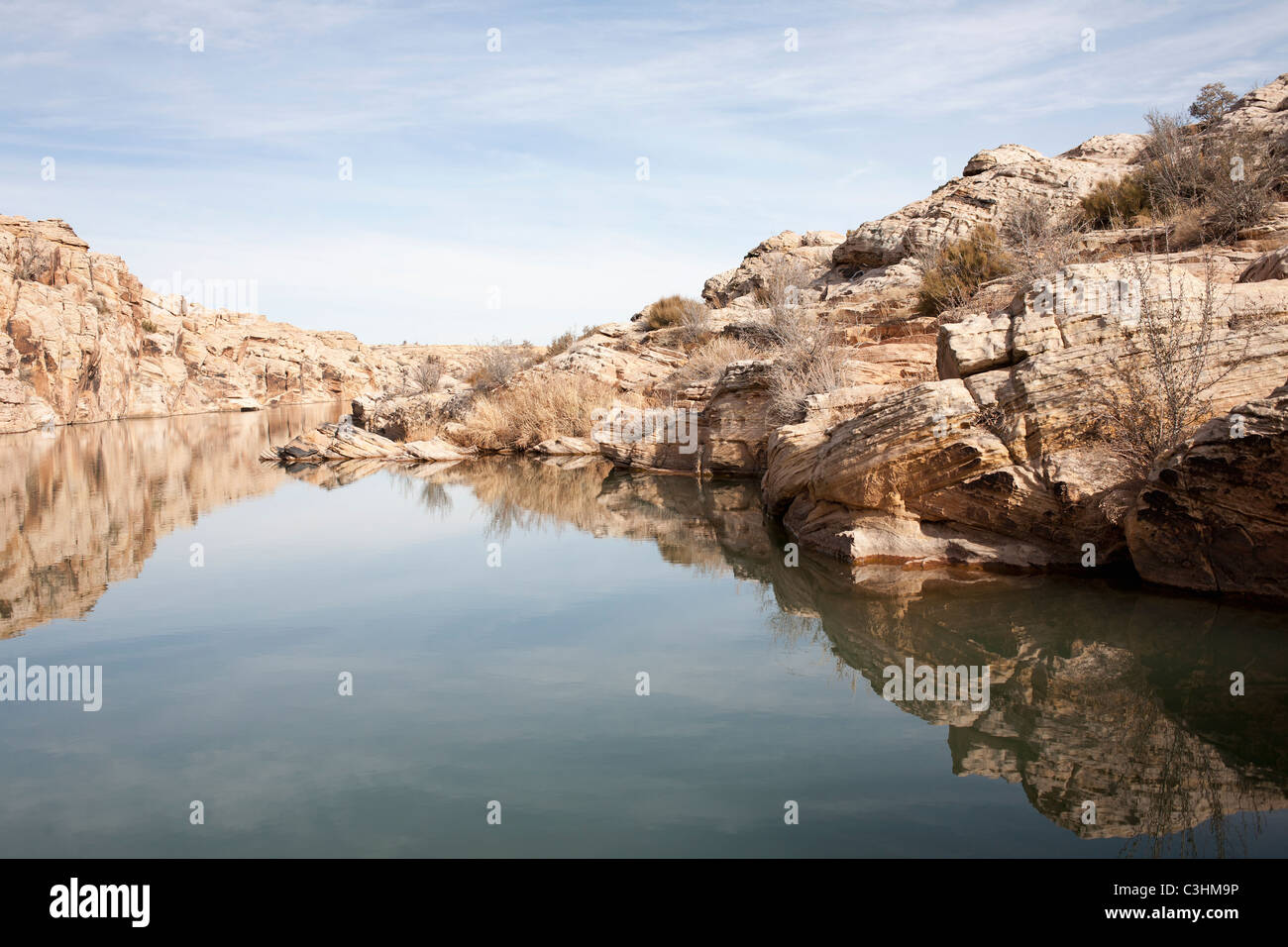River flowing through rocky canyon Stock Photo - Alamy