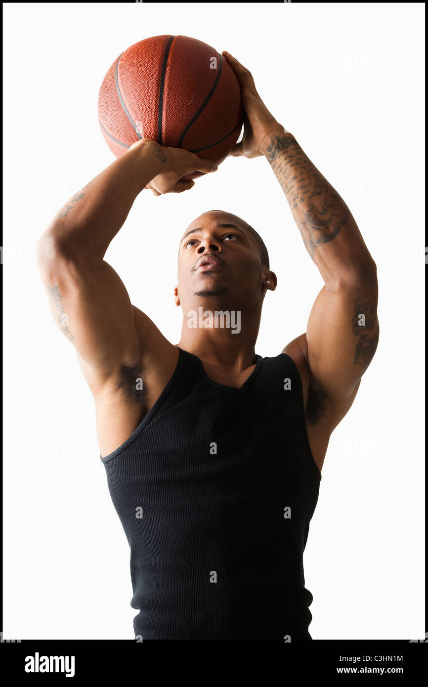 Basketball player shooting hi-res stock photography and images - Alamy
