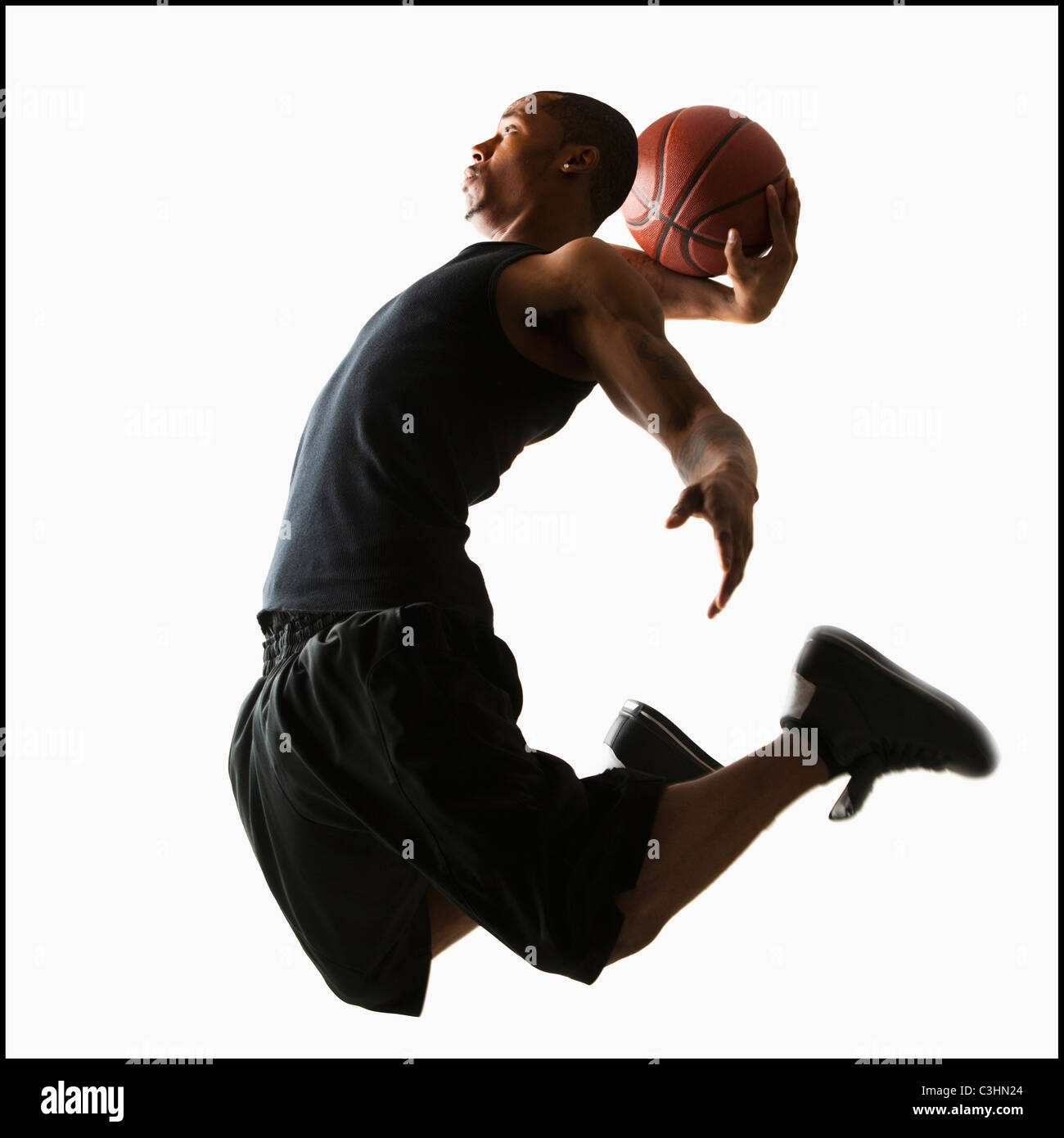 Top view man playing basketball hi-res stock photography and images - Alamy