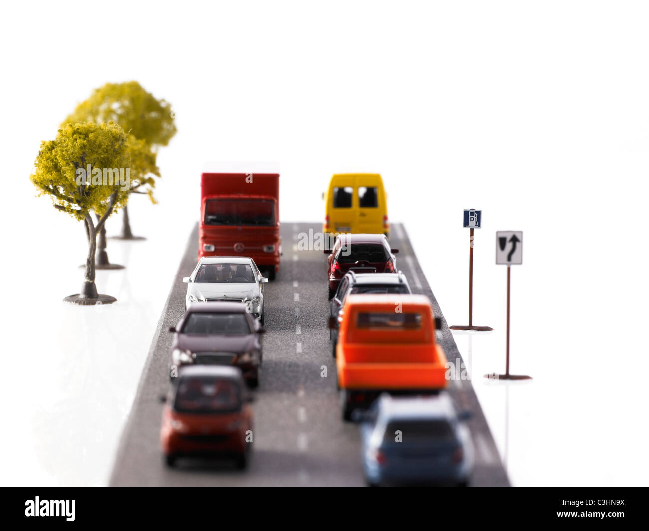 Traffic jam on road Stock Photo - Alamy