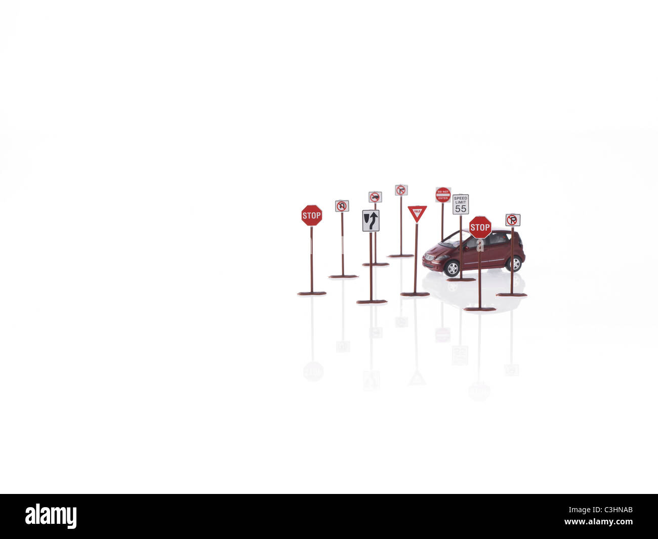 Toy car stop sign hi-res stock photography and images - Alamy