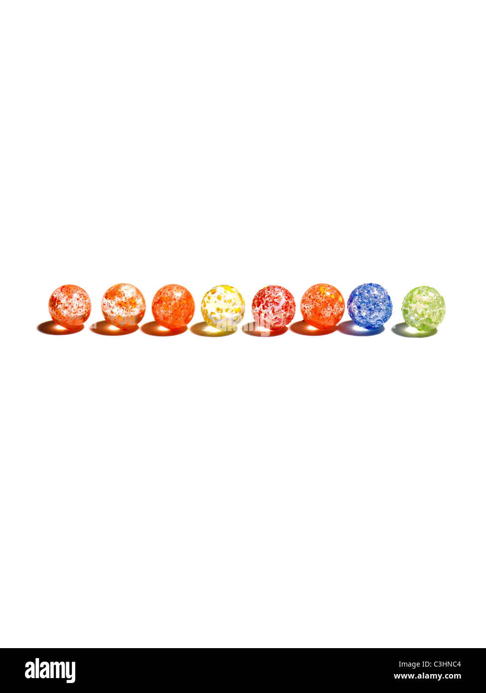 Colorful glass balls Stock Photo - Alamy