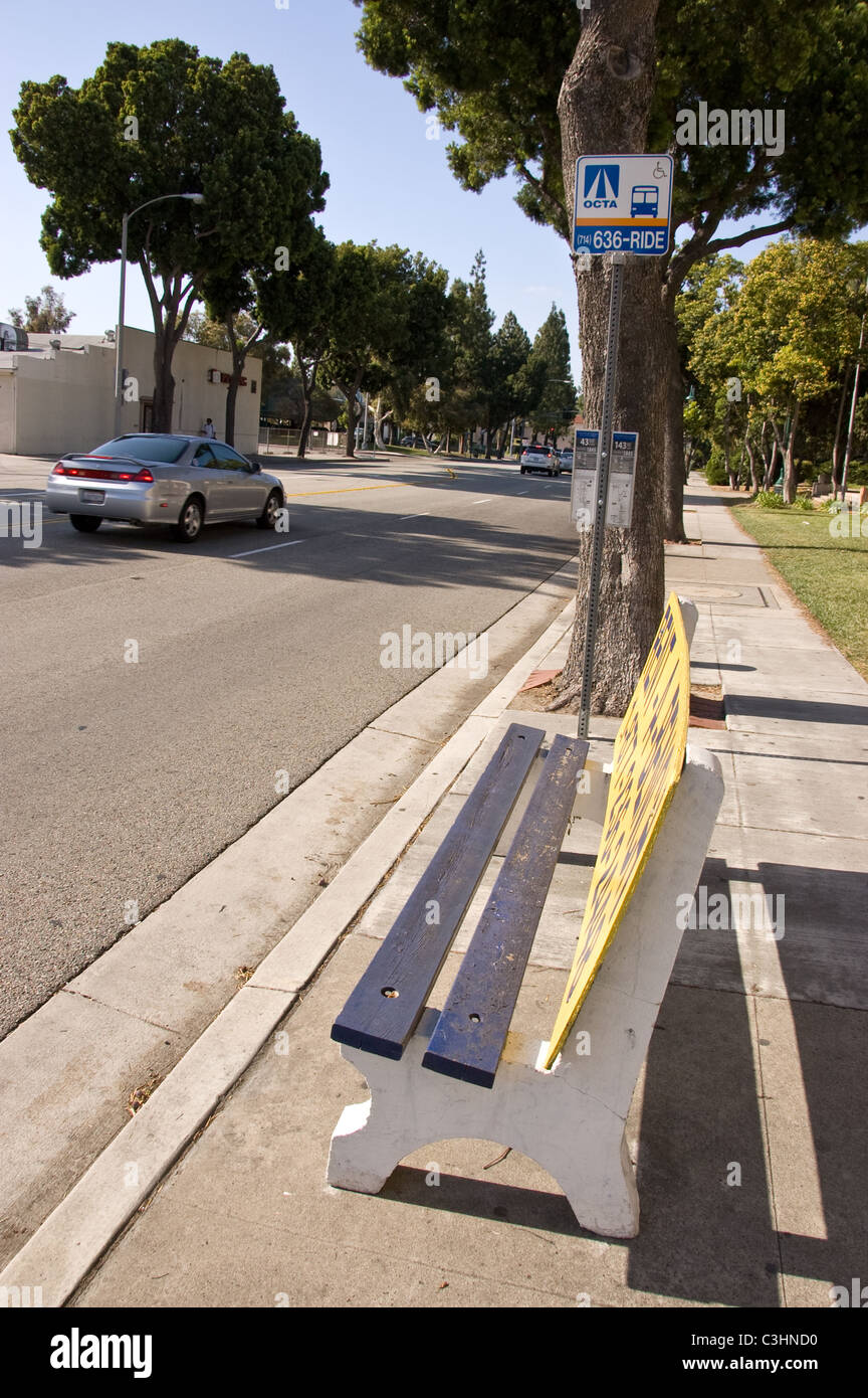 School bus stop california hi-res stock photography and images - Alamy