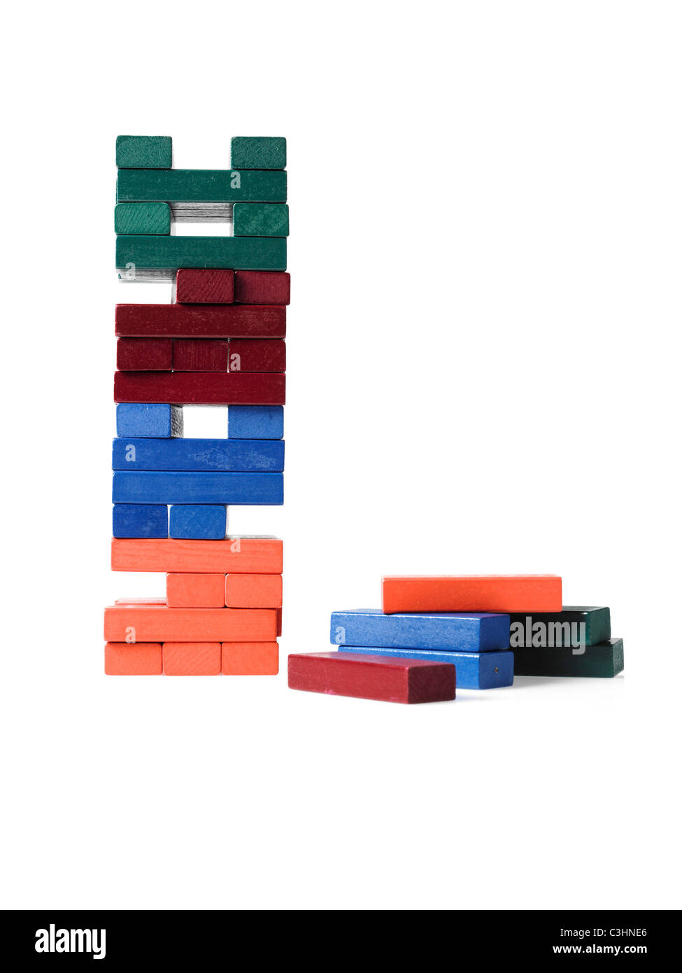 Jenga blocks Cut Out Stock Images & Pictures - Alamy