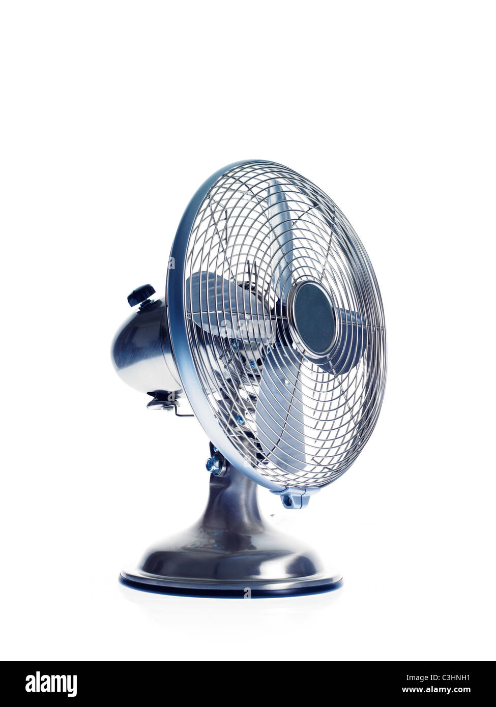 Electric fan on white background Stock Photo - Alamy