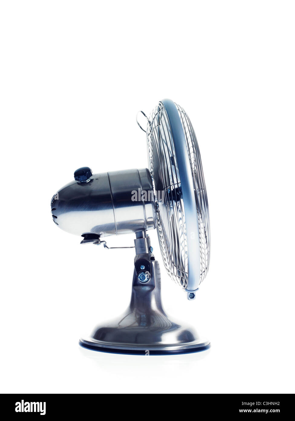 Electric fan on white background Stock Photo - Alamy
