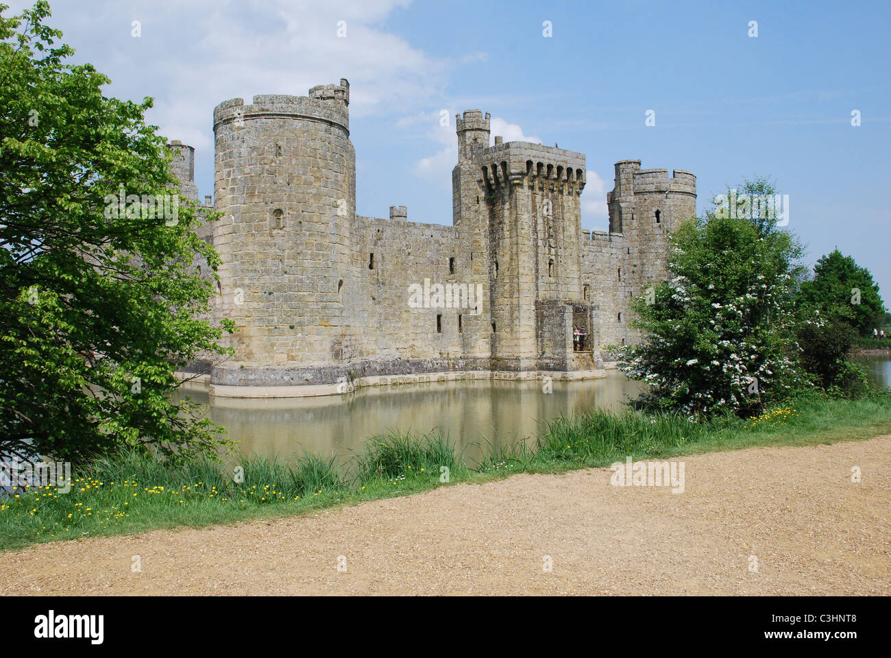 Bodiam Castle in Kent Stock Photo - Alamy
