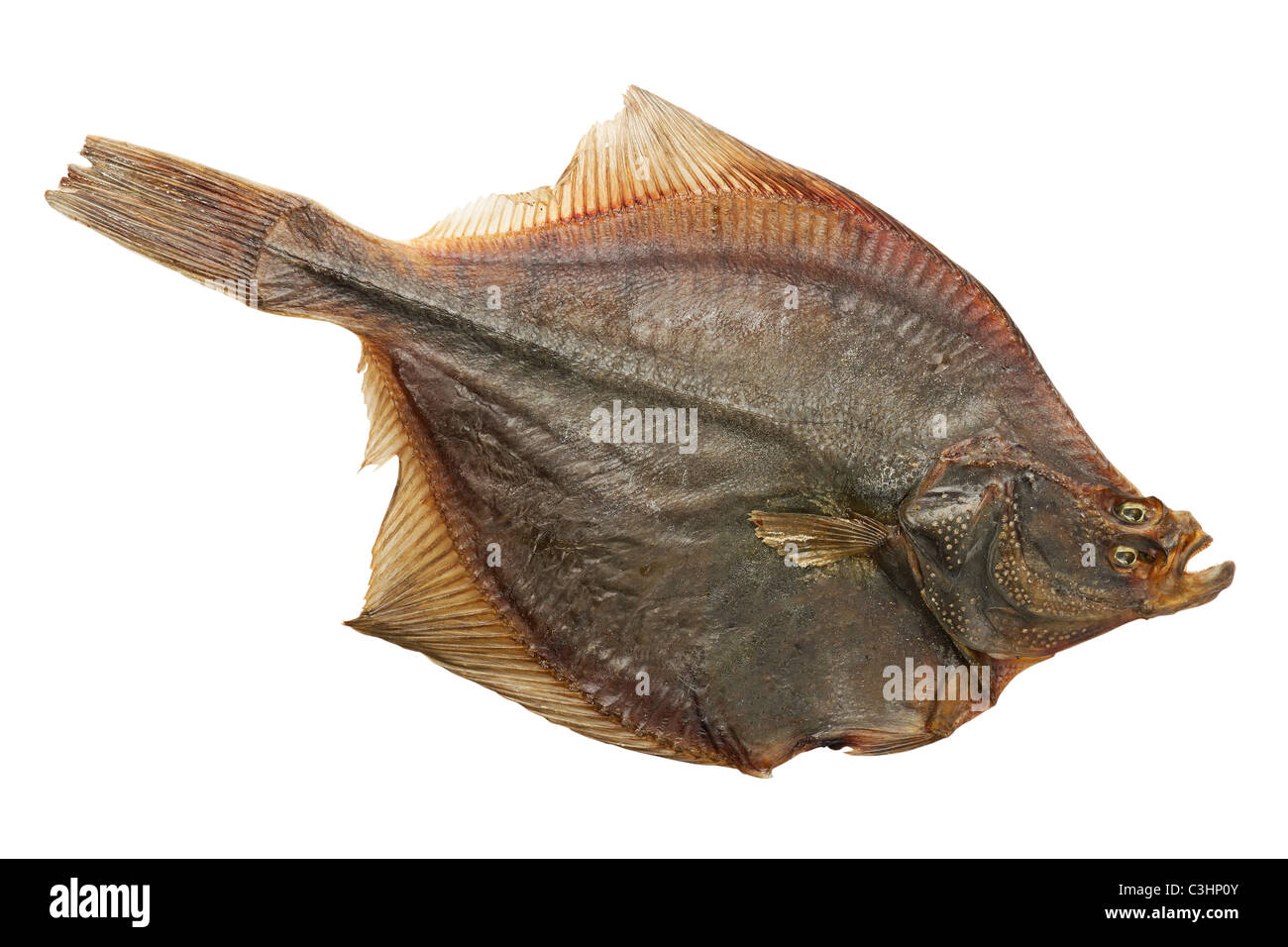 Dried fish isolated on a white background Stock Photo - Alamy