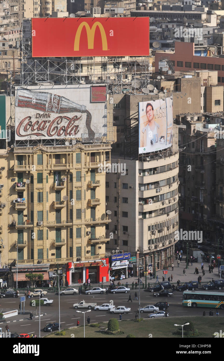 Tahrir Square Cairo, Egypt in 2010, a year before the revolution that ...