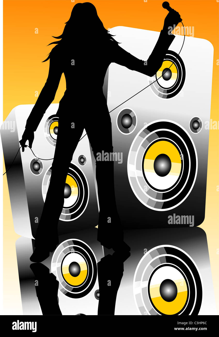 lady singing in a entertainment Stock Photo - Alamy