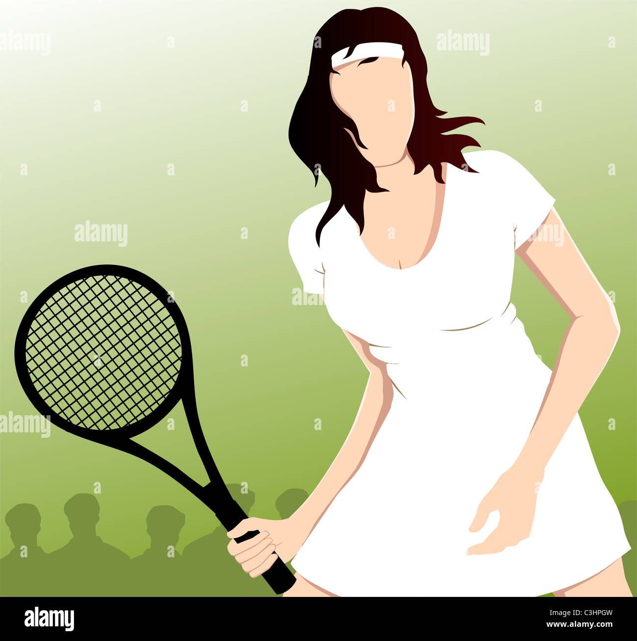 lady playing in tennis Stock Photo - Alamy