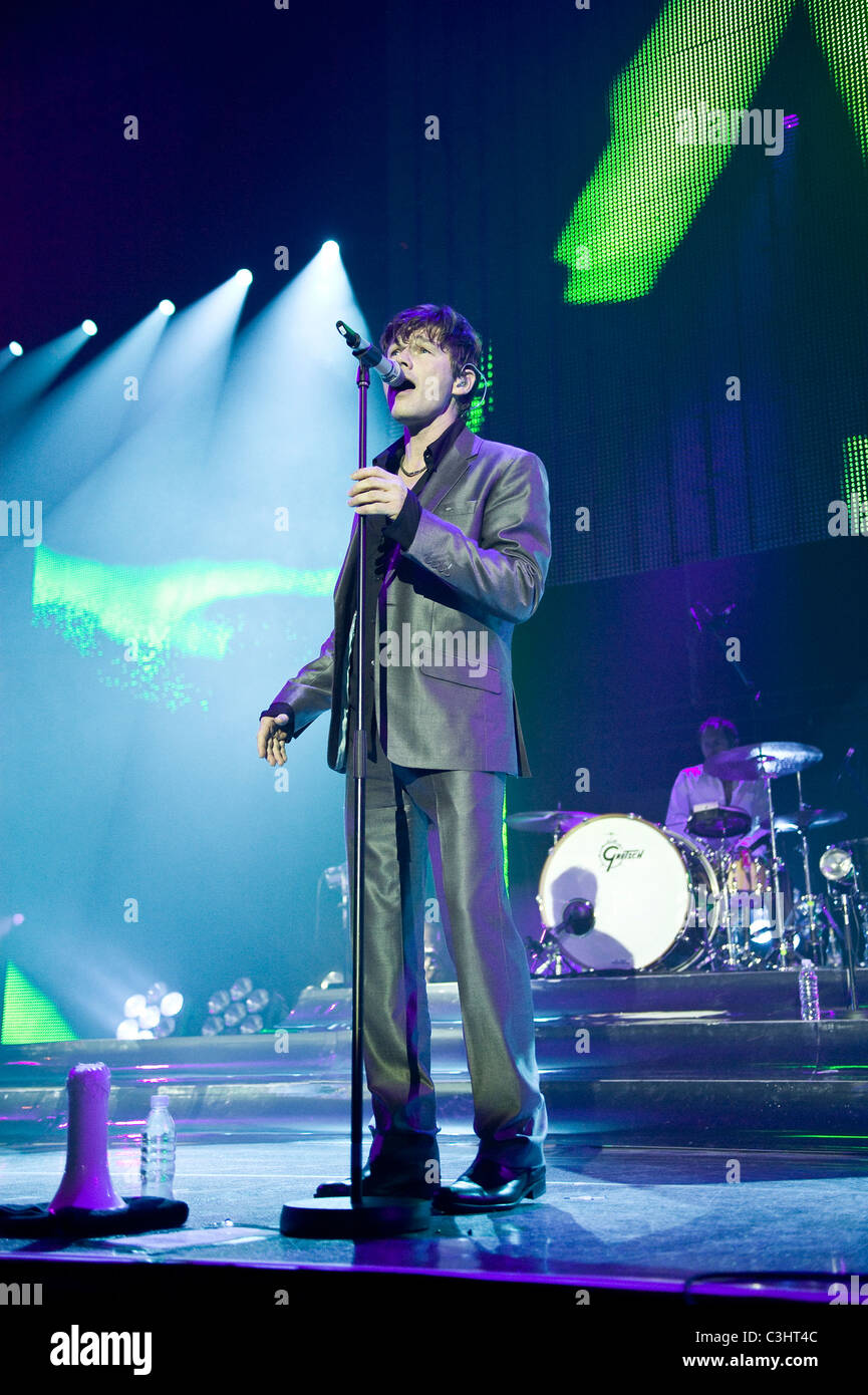 A-ha performing live at the O2 Arena London, England - 04.11.09 ...