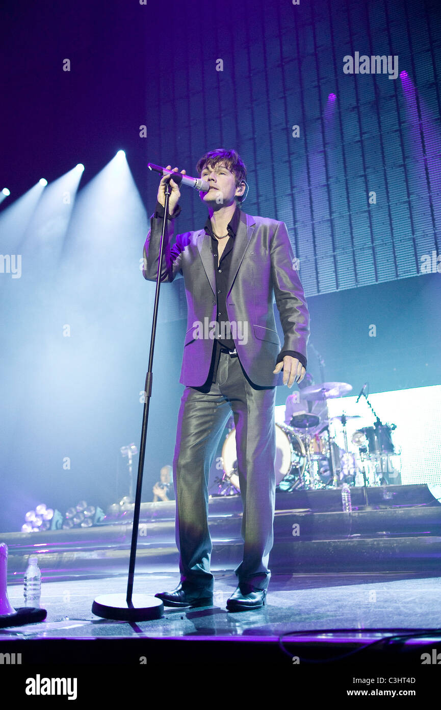 A-ha performing live at the O2 Arena London, England - 04.11.09 ...