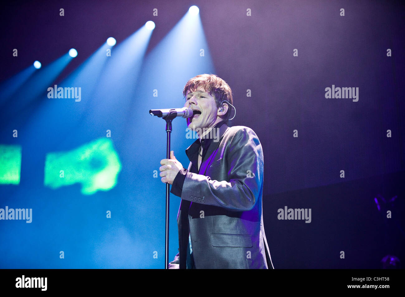 A-ha performing live at the O2 Arena London, England - 04.11.09 ...