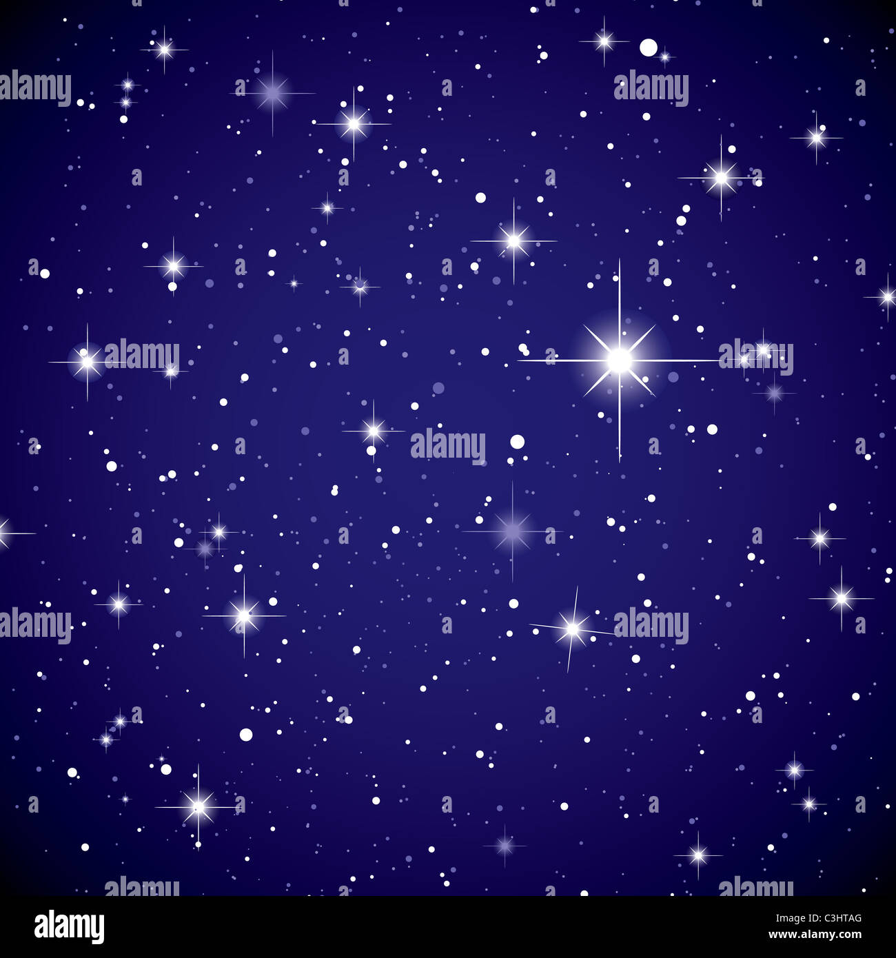 Sparkling nights sky with stars and dark space view Stock Photo - Alamy