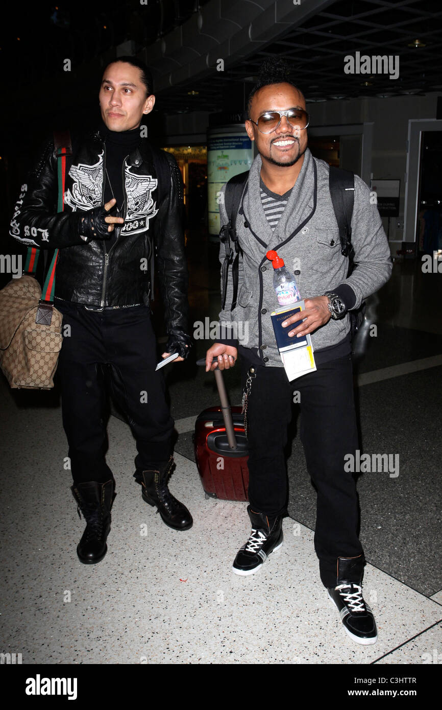 Taboo and Apl.de.ap of the Black Eyed Peas arriving at the Tom Bradley ...