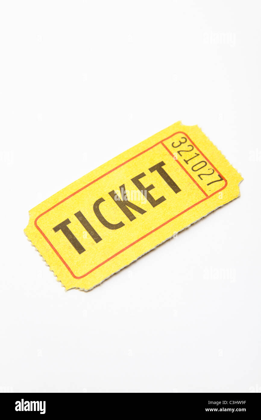 Yellow Raffle Ticket Clip Art