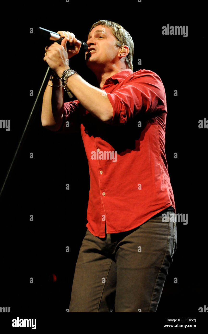 Rob Thomas performing live at the Gibson Amphitheatre Los Angeles ...