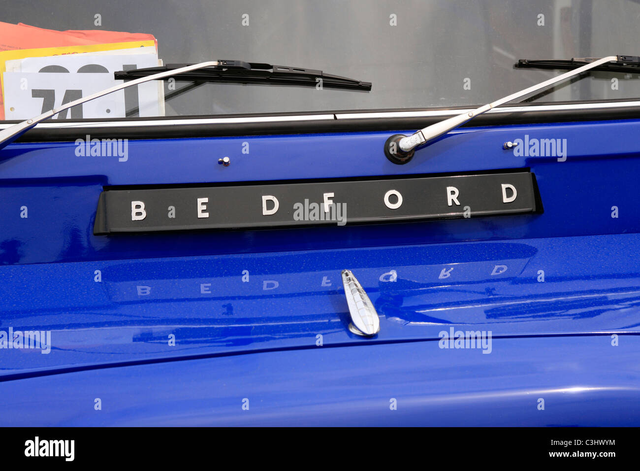 A vintage 1960s English Bedford Van Stock Photo - Alamy