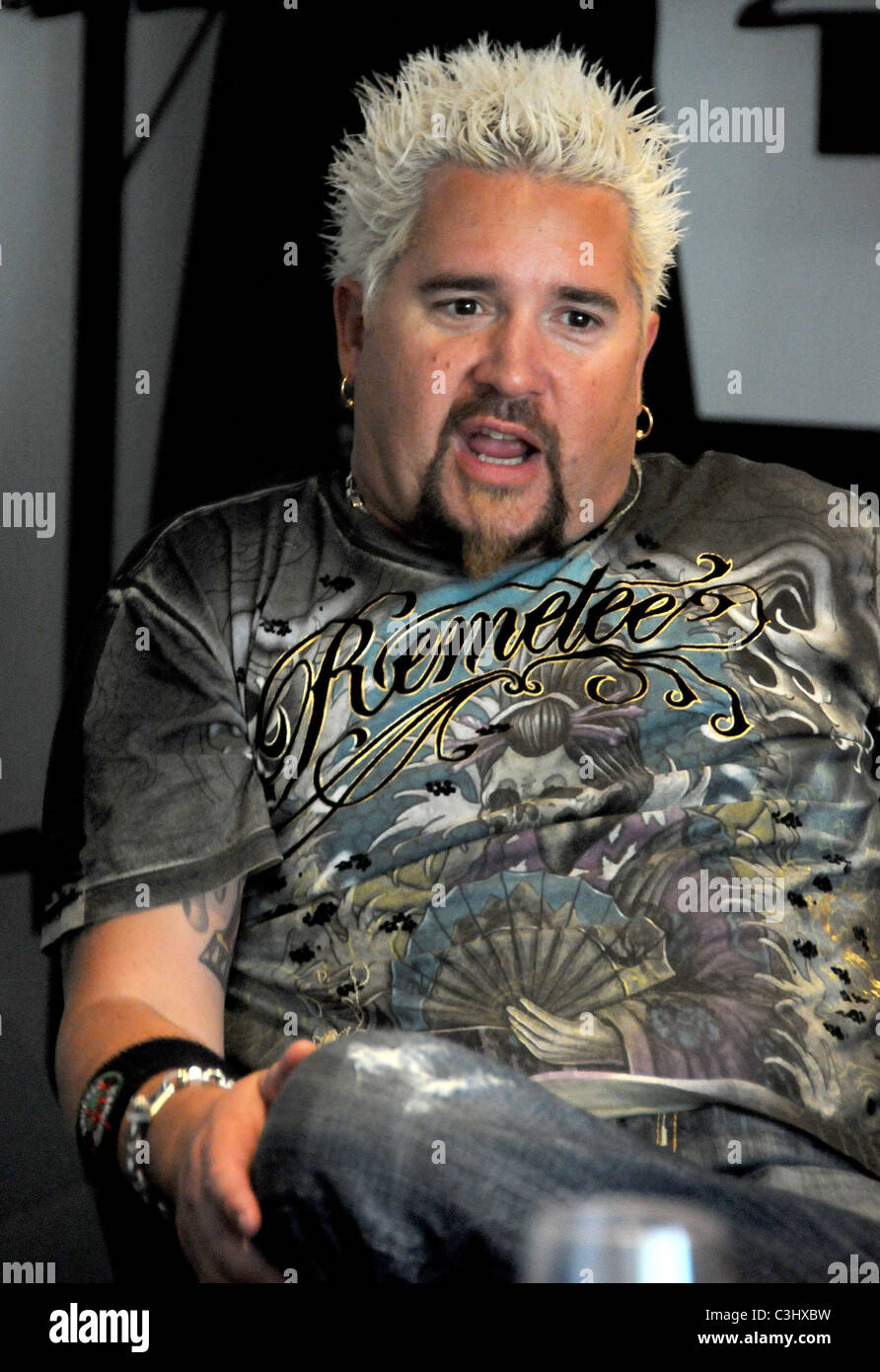 Celebrity chef Guy Fieri unveils his November 2009 cover of Where ...
