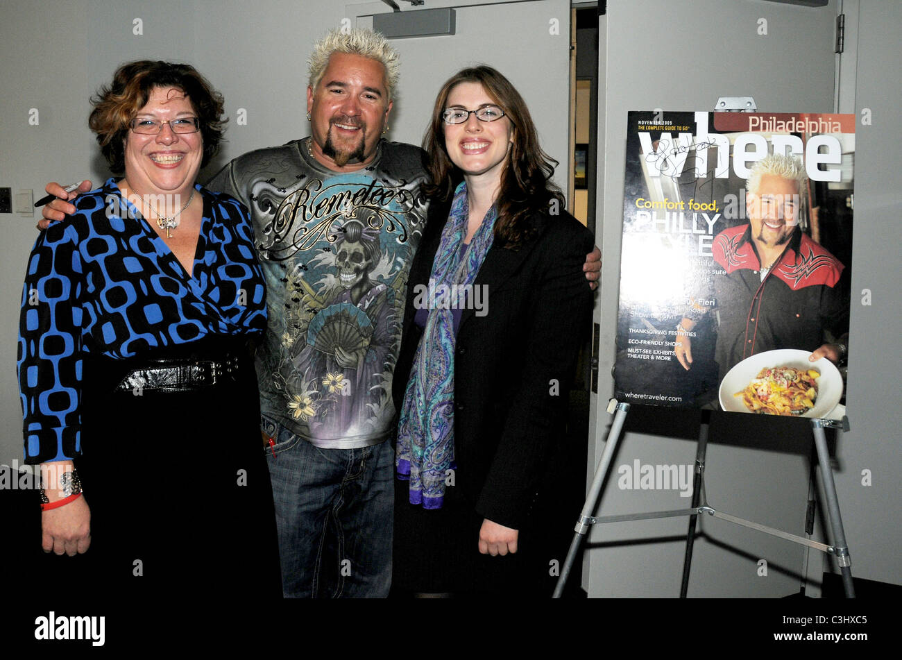 Laura Burkhardt, Guy Fieri and Karen Gross Celebrity chef Guy Fieri ...