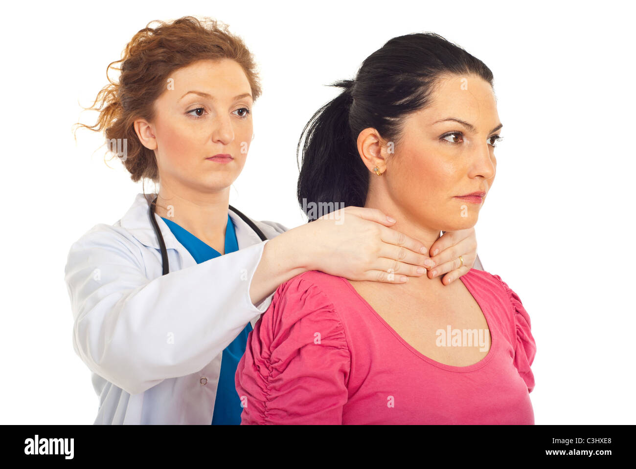 Goiter woman hi-res stock photography and images - Alamy