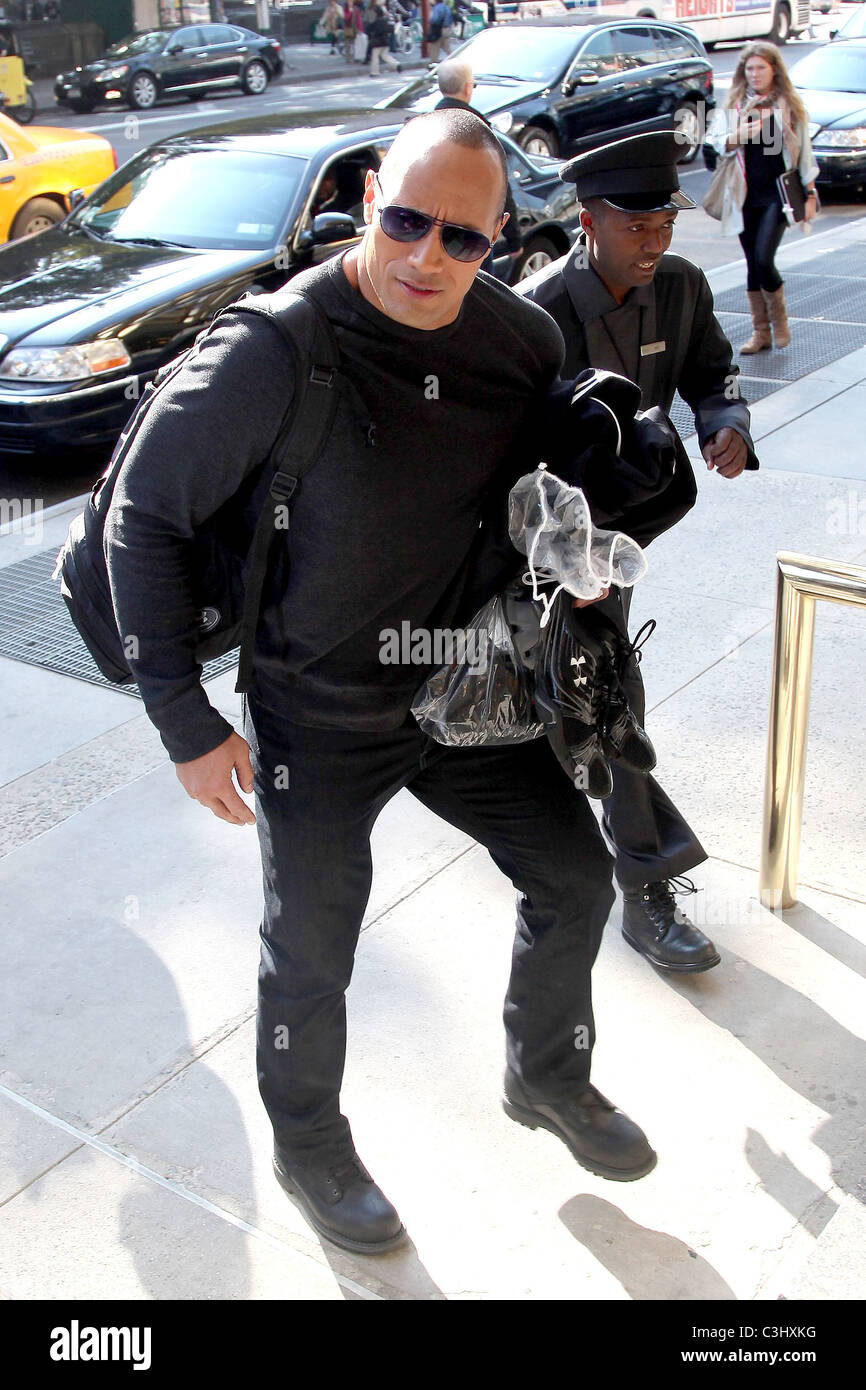 Dwayne 'The Rock' Johnson has his hands full while returning to his ...