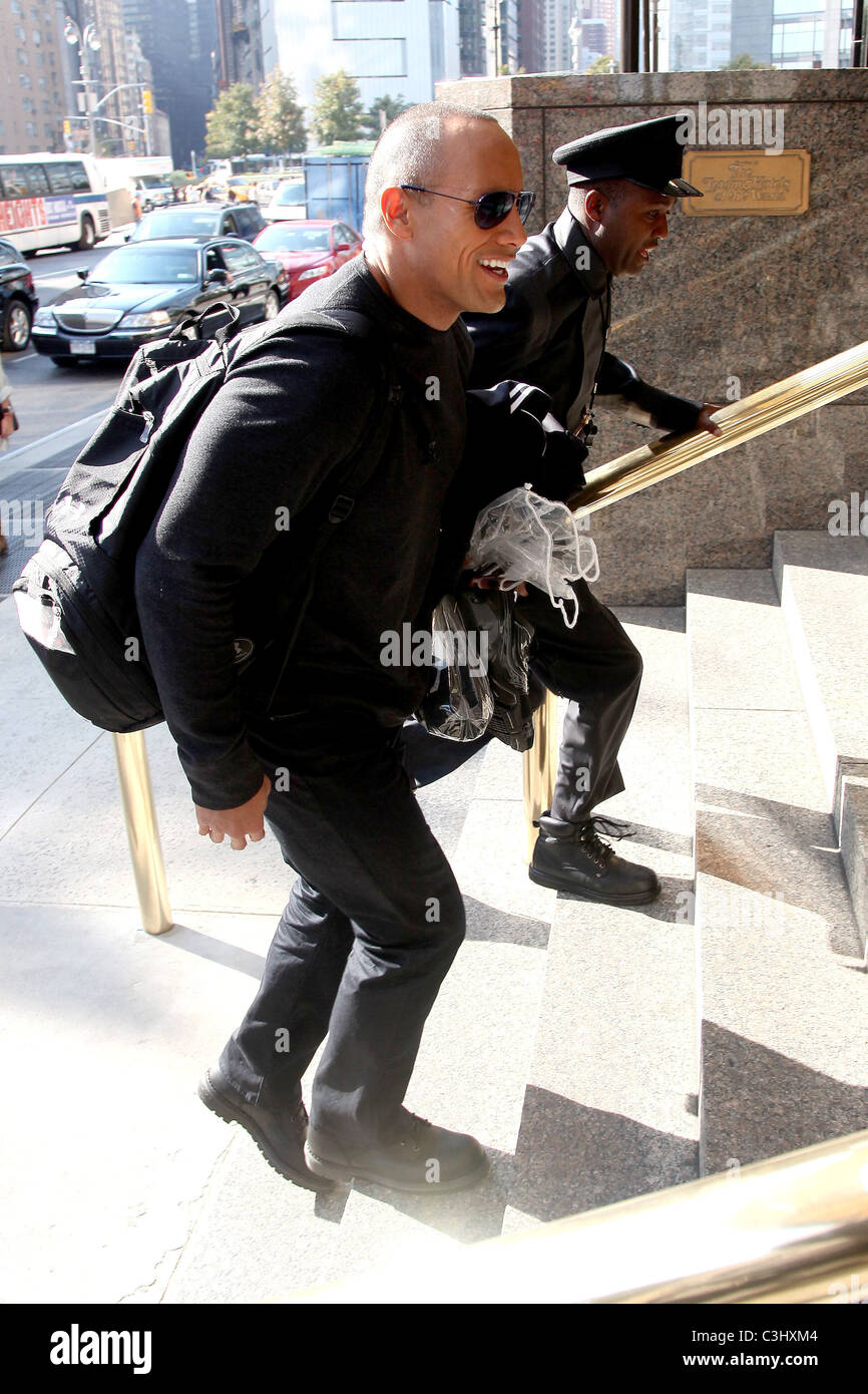 Dwayne 'The Rock' Johnson has his hands full while returning to his ...