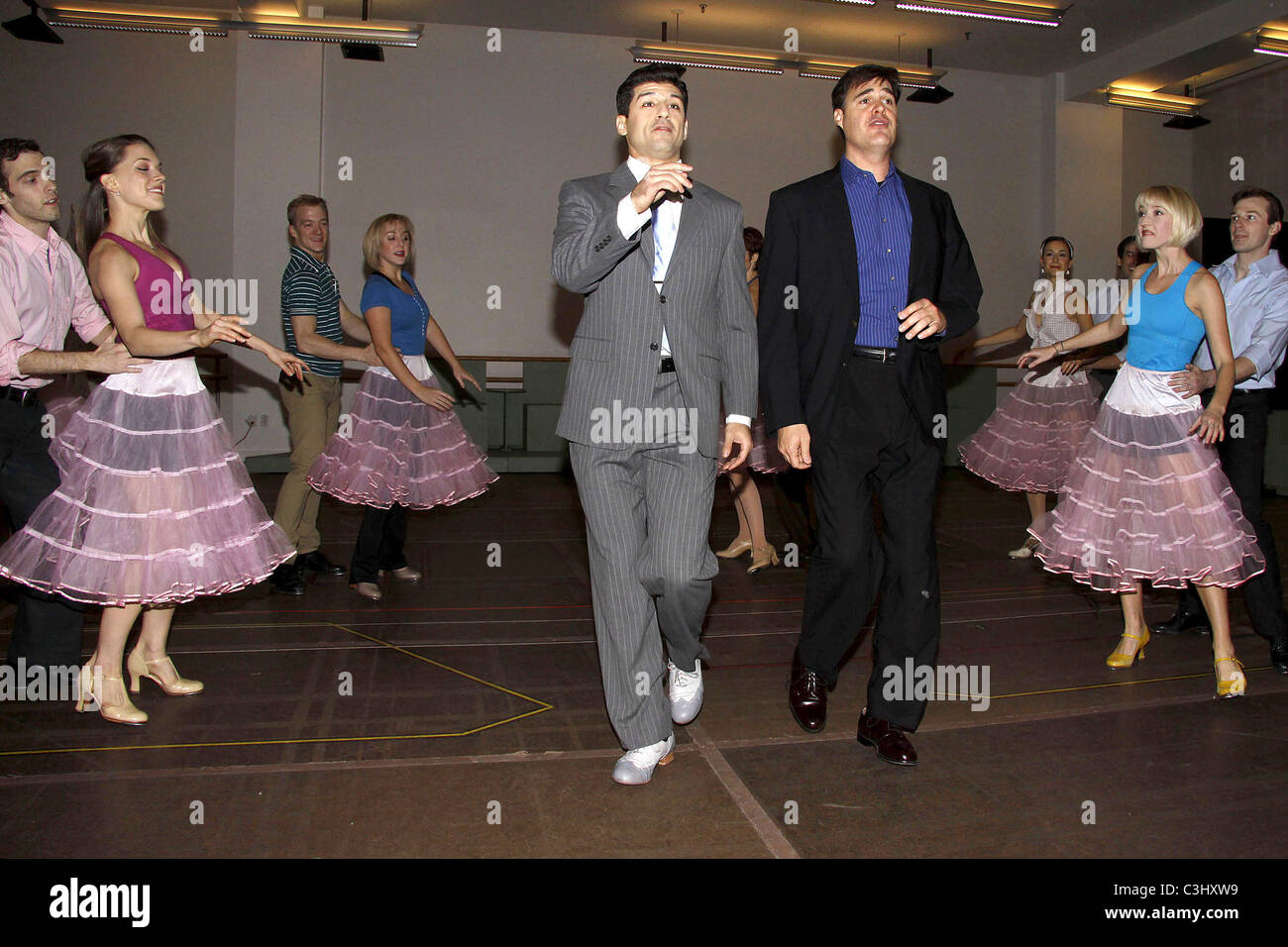 Cast, David Yazbek and James Clow A sneak peek of the 2009 Broadway ...