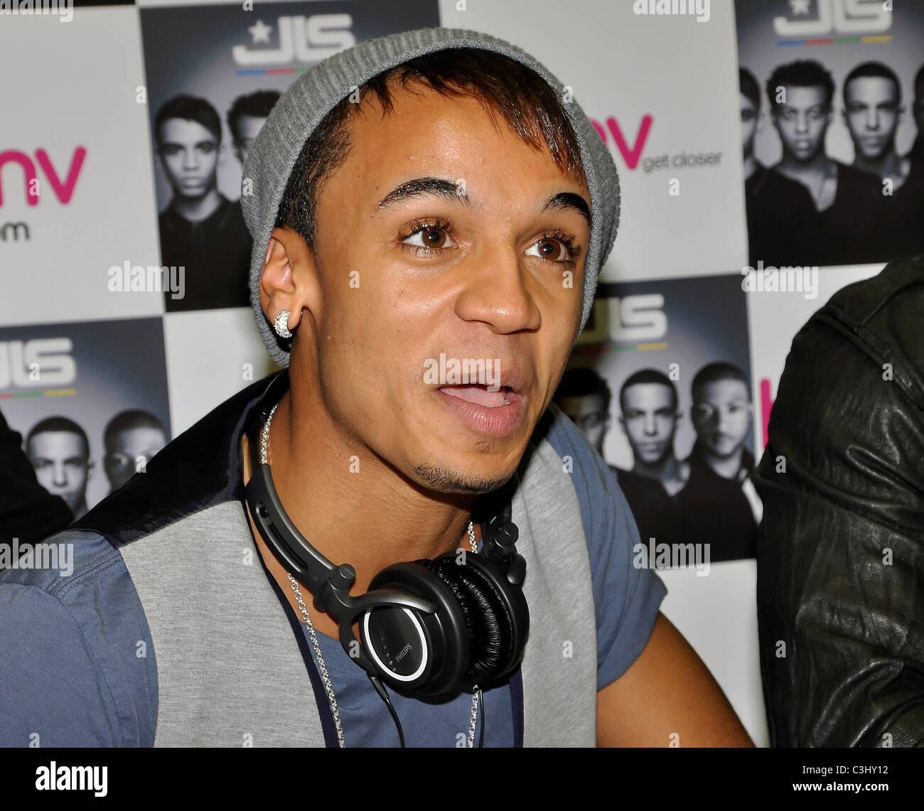 Aston Merrygold of JLS meet fans at HMV in the Dundrum Town Centre ...