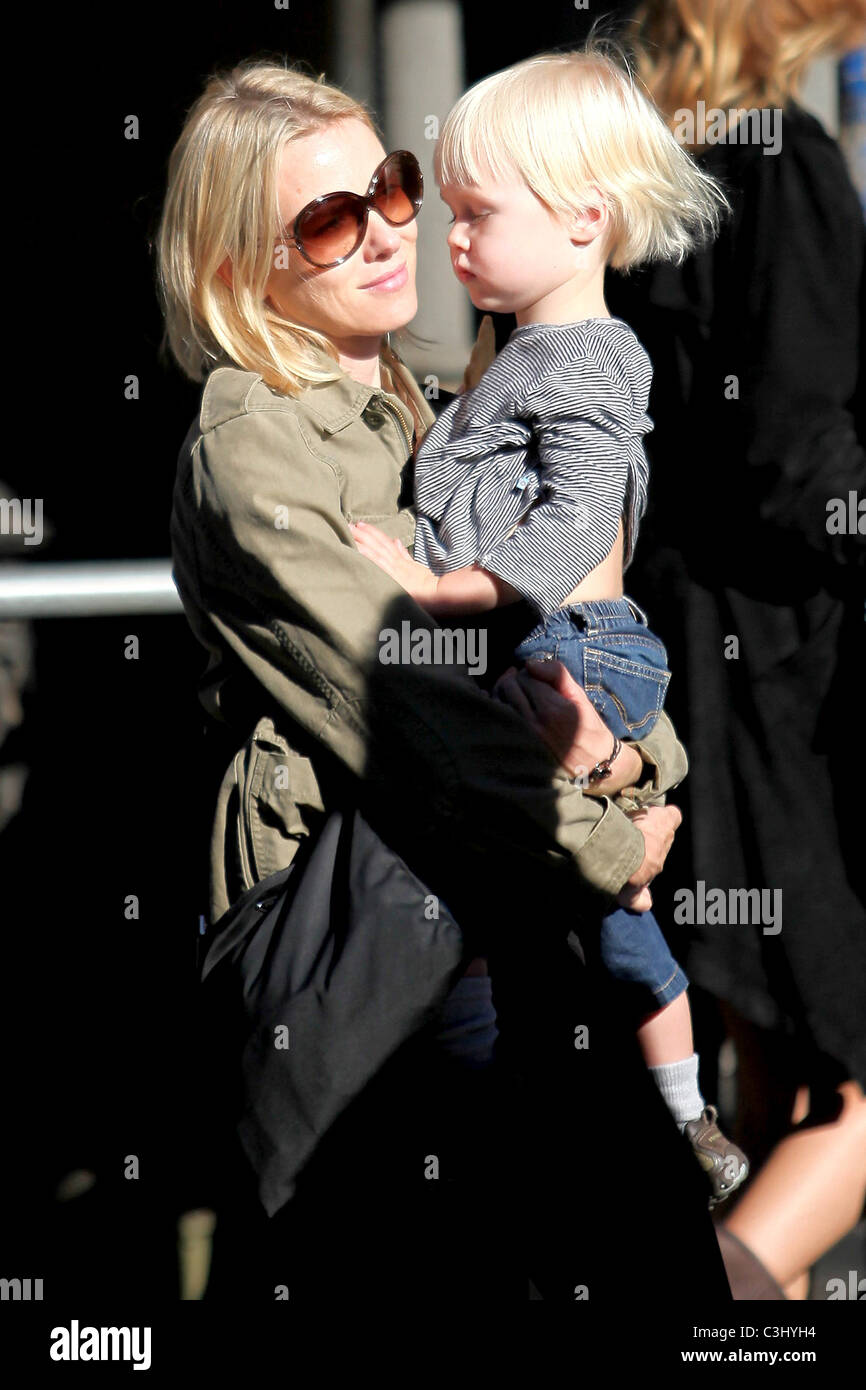 Naomi Watts walking in Soho with her son Alexander 'Sacha' Pete ...