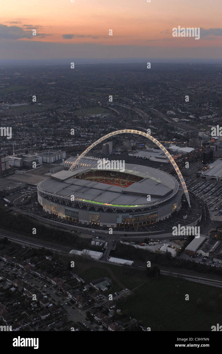 Wembley stadium aerial hi-res stock photography and images - Alamy