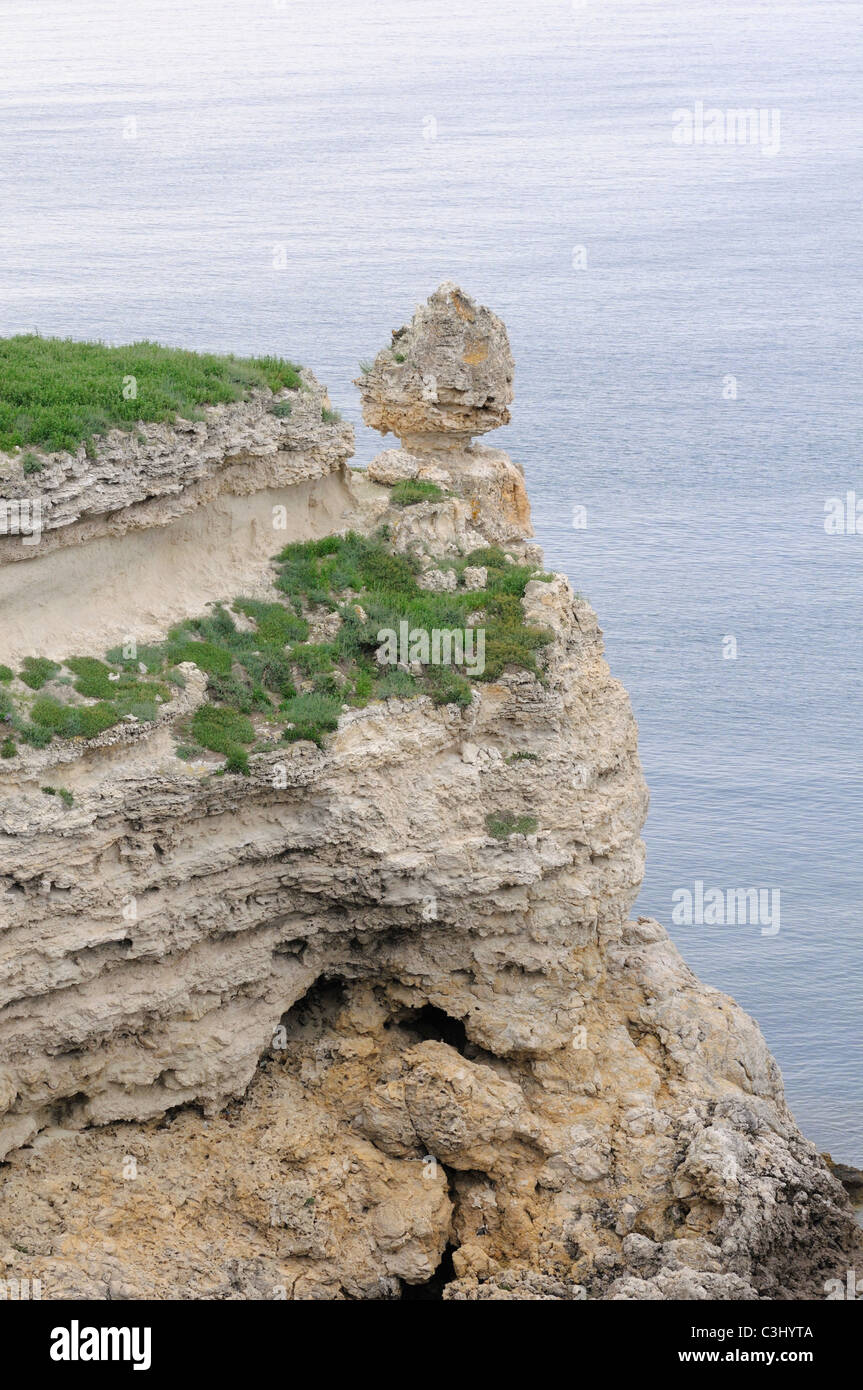Natural boundary Maly Atlesh in Crimea Stock Photo - Alamy
