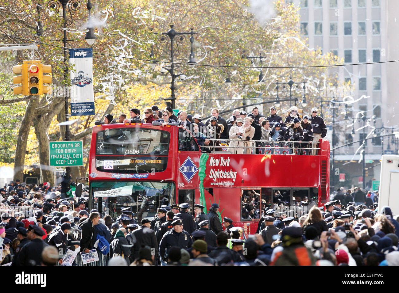 New york yankees parade hi-res stock photography and images - Alamy