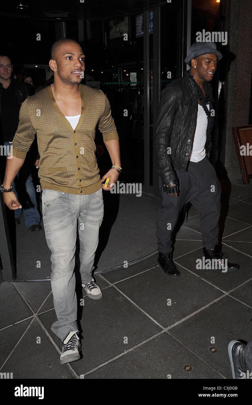 Jonathan 'JB' Gill and OritsÚ Williams of JLS seen out in Dublin while ...