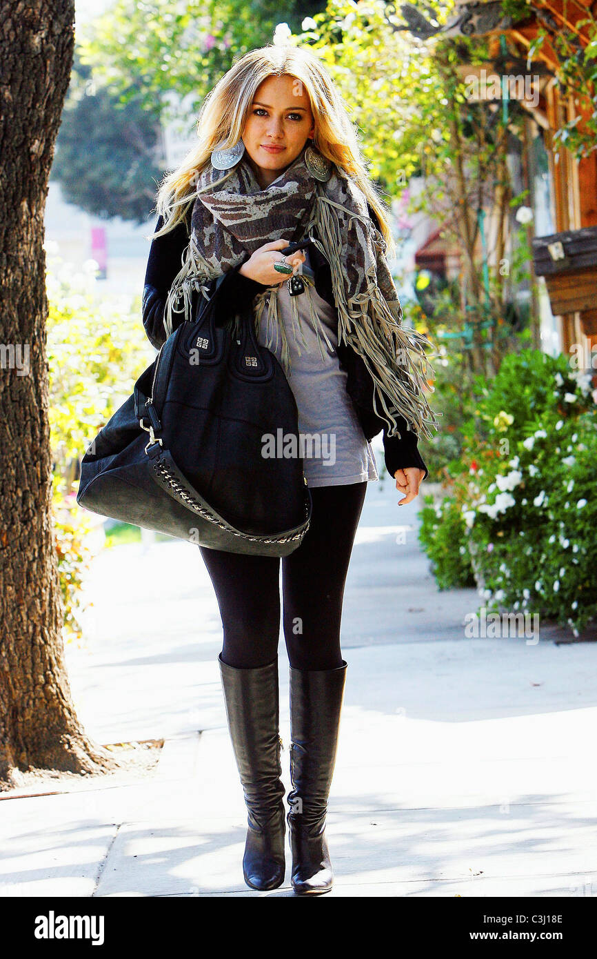 Hilary Duff leaving Ken Paves Salon in West Hollywood Los Angeles ...