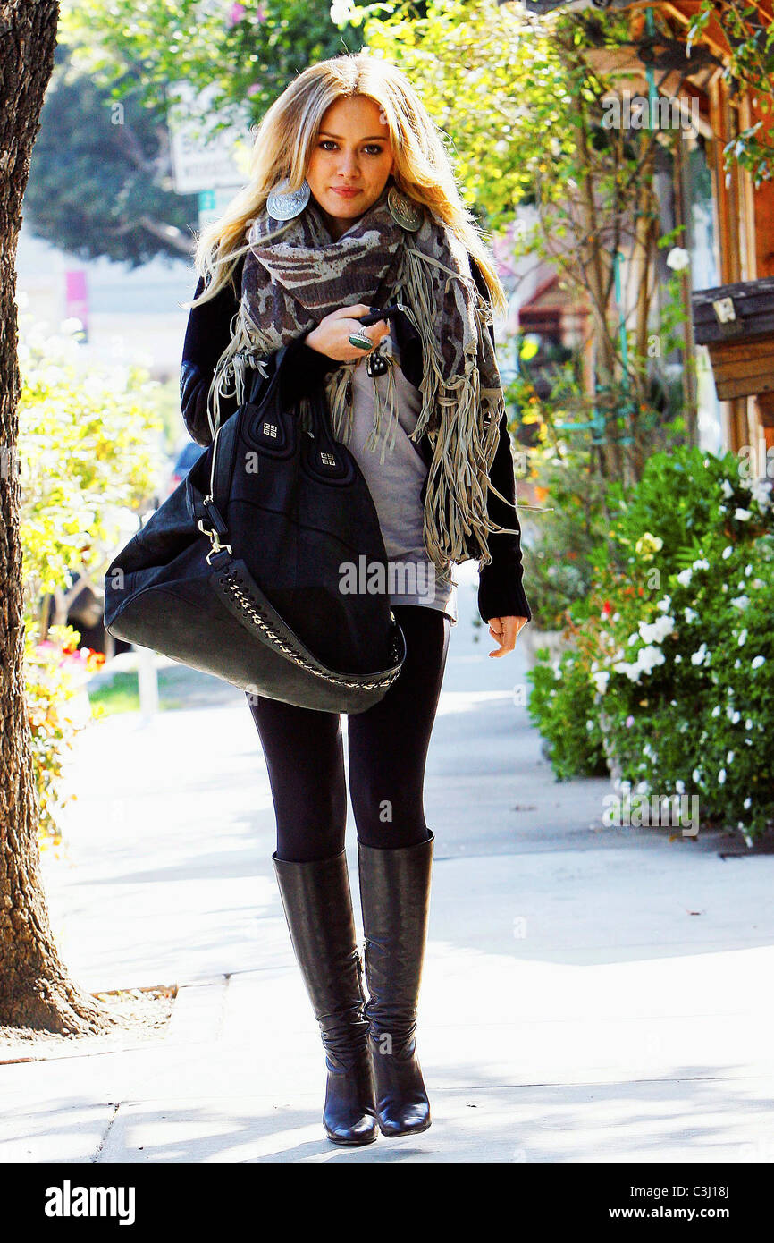 Hilary Duff leaving Ken Paves Salon in West Hollywood Los Angeles ...