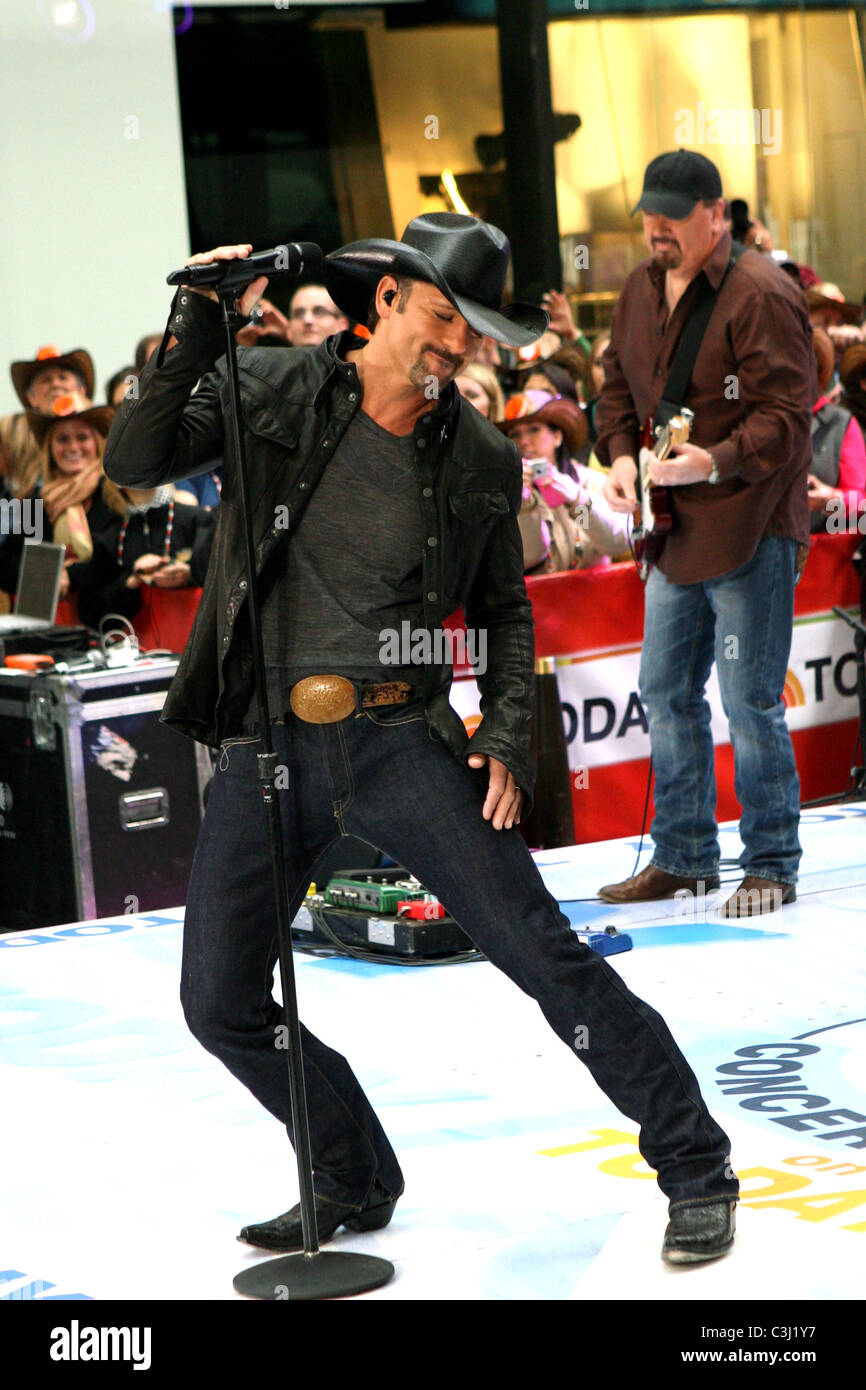 Tim McGraw performing live on the 'Today Show's Concert Series' at ...