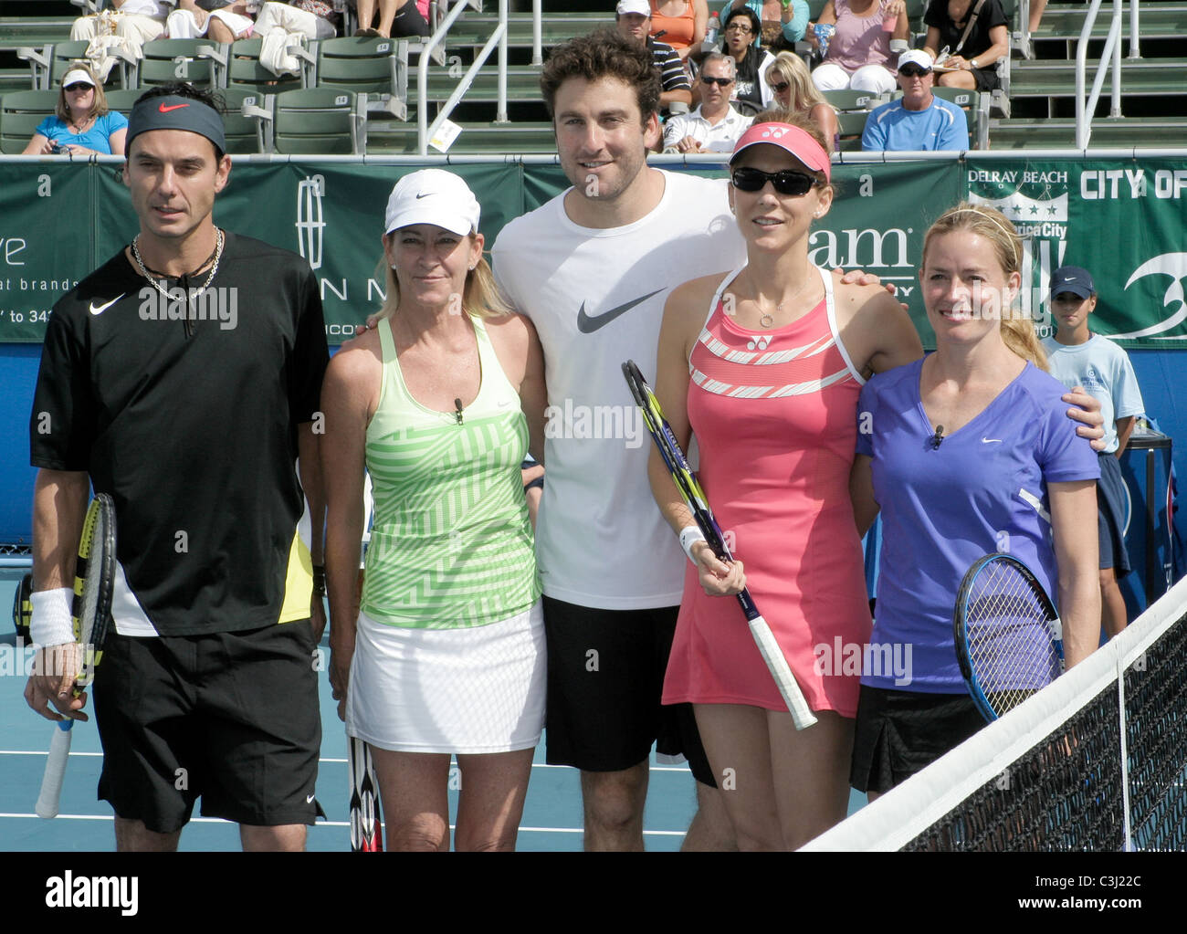 Gavin Rossdale, Chris Evert, Justin Gimelstob & Monica Seles ...