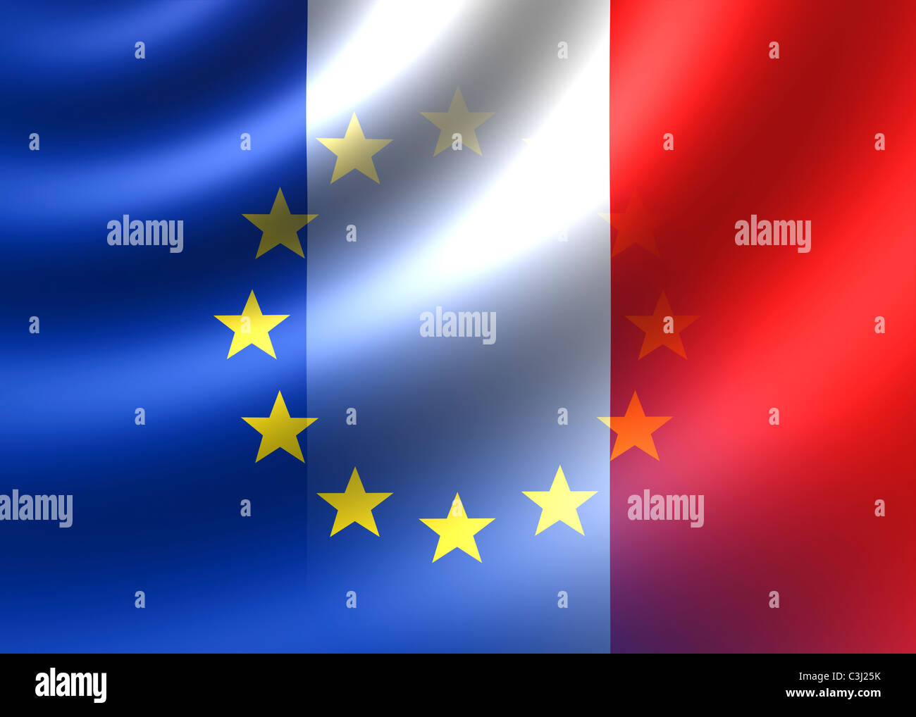 France and EU flag Stock Photo - Alamy