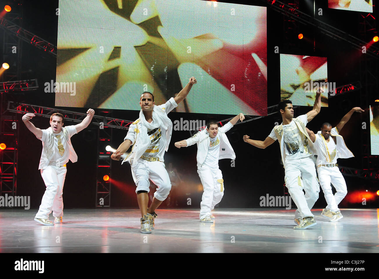 Evan Kasprzak, Kupono Aweau, Phillip Chbeeb, Jason Glover and Brandon ...