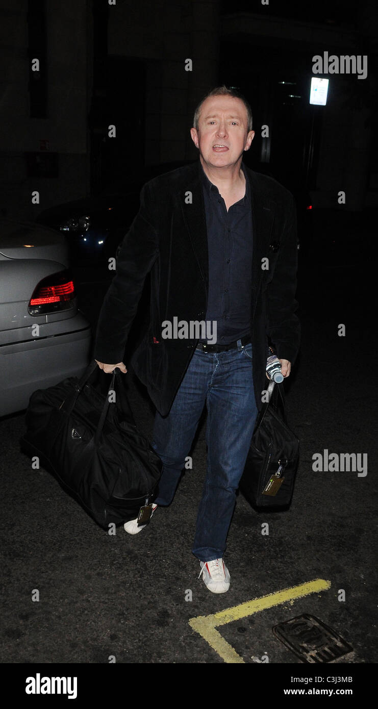 X Factor Judge - Louis Walsh leaving a studio after rehearsals London ...