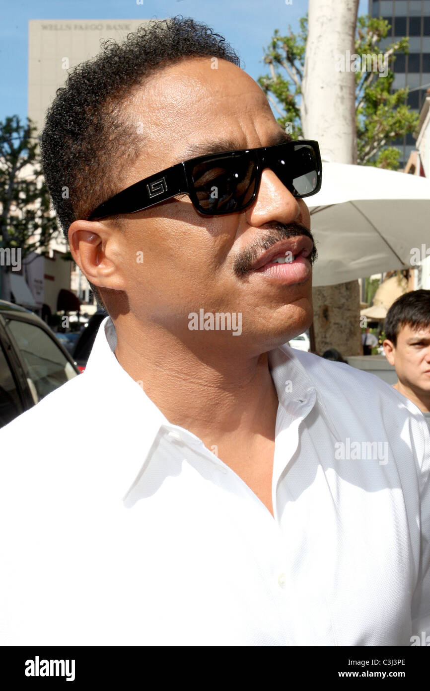 Marlon Jackson The Jackson Brothers arriving at Mr Chow in Beverly ...