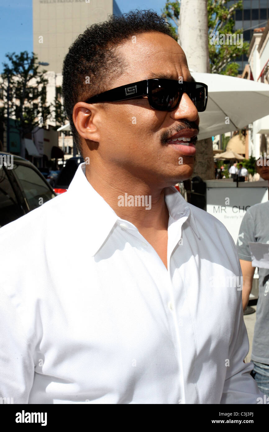 Marlon Jackson The Jackson Brothers arriving at Mr Chow in Beverly ...