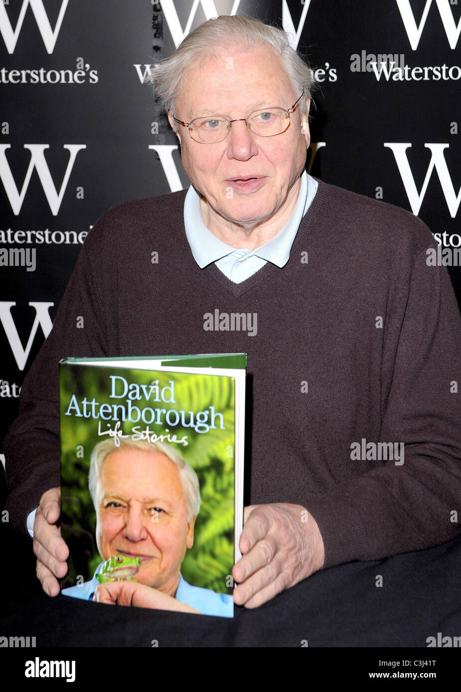 David Attenborough signs copies of his new book 'Life Stories' at ...