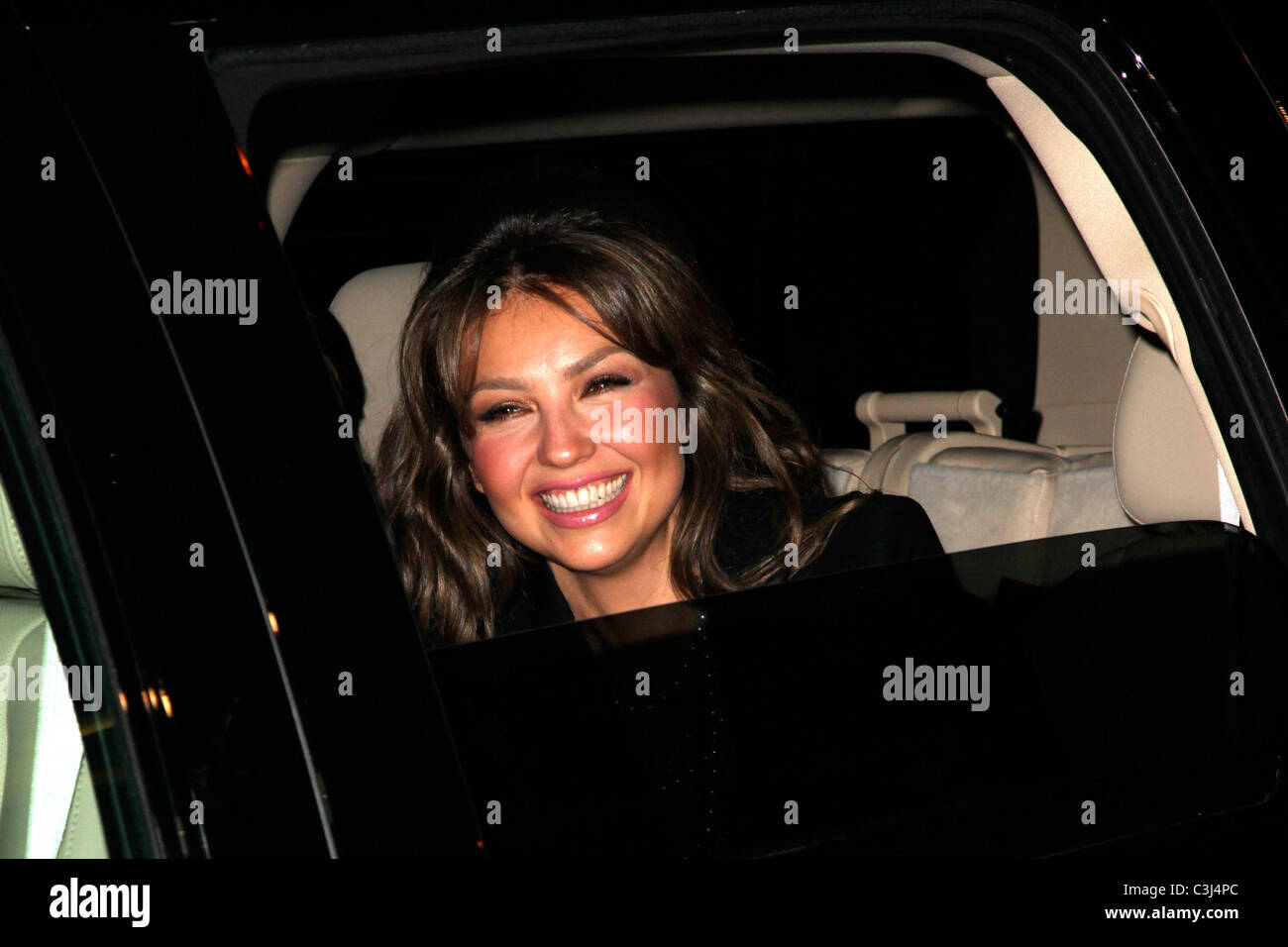 Smiling singer thalia 101109 hi-res stock photography and images - Alamy